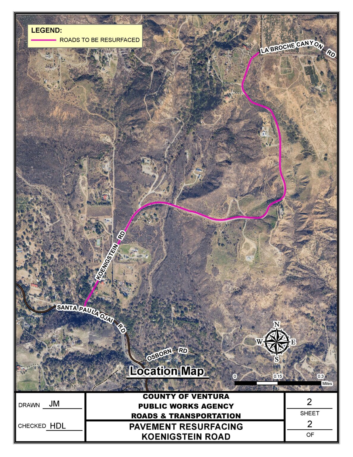 Pavement Resurfacing - Koenigstein Road - Ventura County Public Works ...