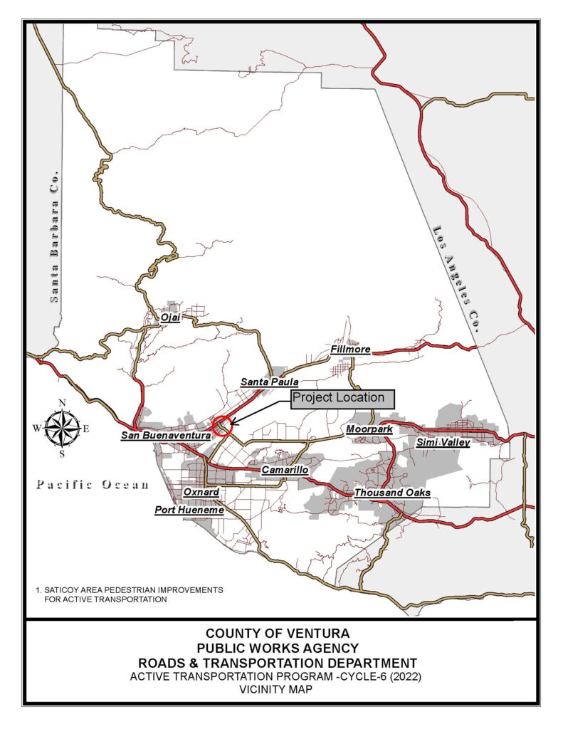 Saticoy Pedestrian Improvements - Ventura County Public Works Agency